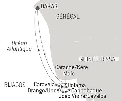 Croisière Aventure aux Bijagos de Dakar à Dakar - Avril 2025 | Ponant